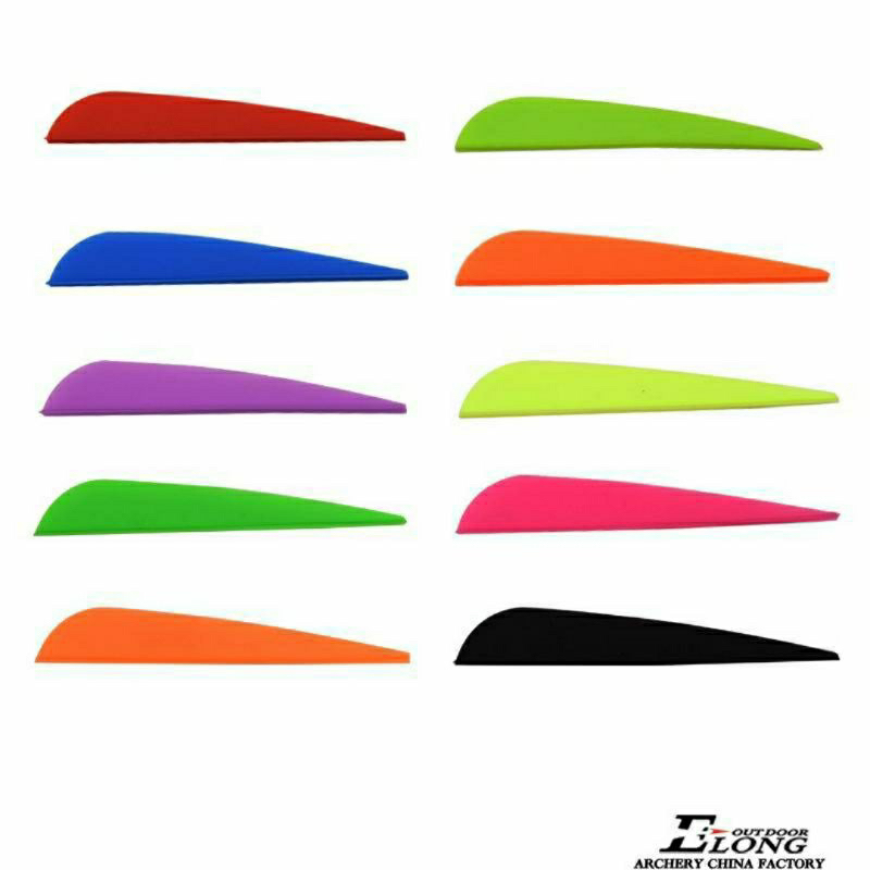 ELONG PLASTIC VANES STREAMLINE 1.75”/3” 36PCS/PKT FOR MODERN ARROWS ...