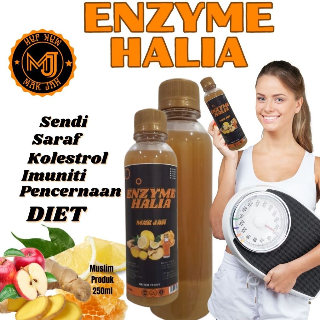 Enzyme Halia Dengan Madu Cuka Epal Dan Lemon Keluaran MJ Secara Tradisonal Muslim Enzim Enzem ...