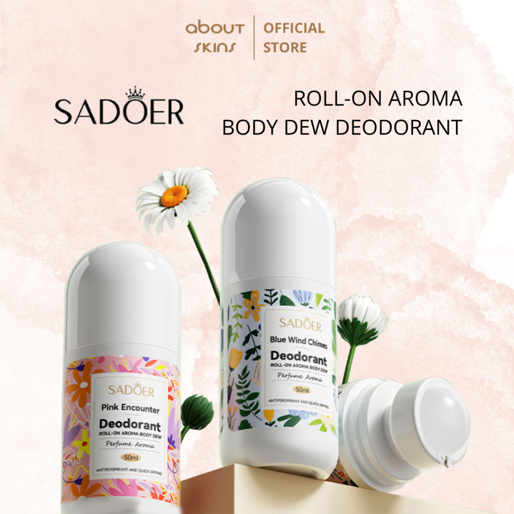 ABOUT SKINS SADOER Roll-on Aroma Body Dew Deodorant 50g | Shopee Malaysia