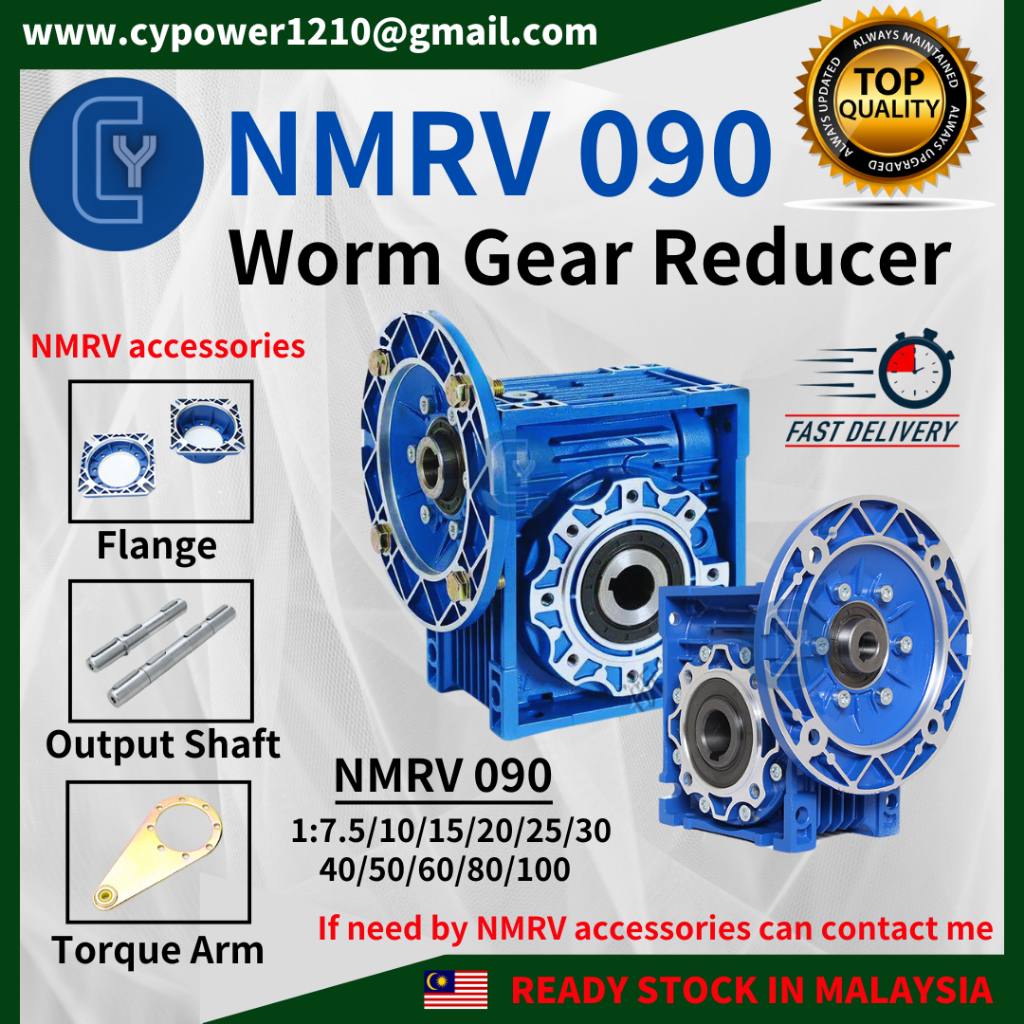 NMRV Worm Gear Reducer NMRV090 Ratio 1:10 1:20 1:30 1:40 1:50 1:60 Worm ...