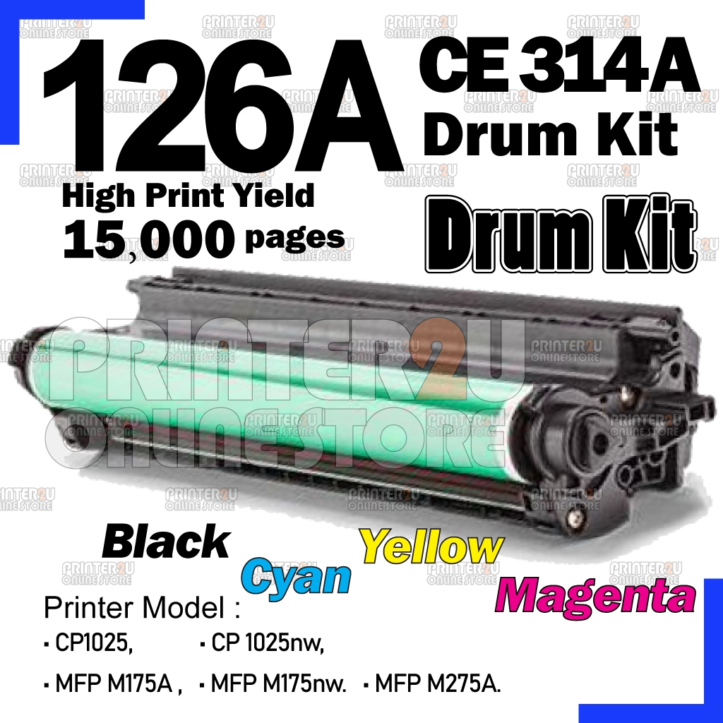 CE310A Black CE310A Drum Unit Compatible to HP laserJet Pro CP1025 ...