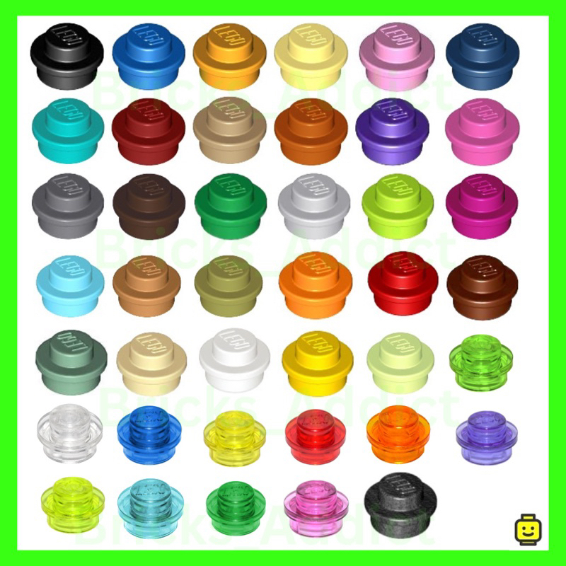 LEGO PARTS (NEW) (GENUINE) 4073 Plate, Round 1x1 Assorted Colours 6141, 15570, 30057, 34823 ...