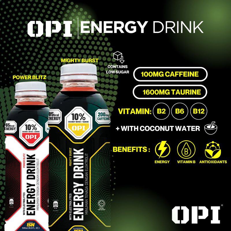 OPI Energy Drink: Power Blitz / Mighty Burst - Energize Your Day Loose ...