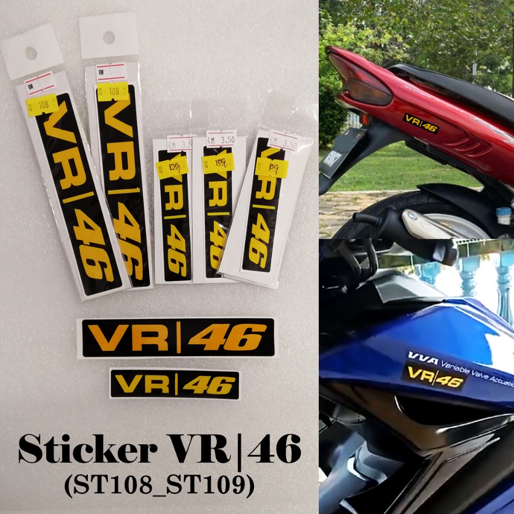 Sticker Motor VR 46 Reflex ST108 Tampal Luar | Shopee Malaysia