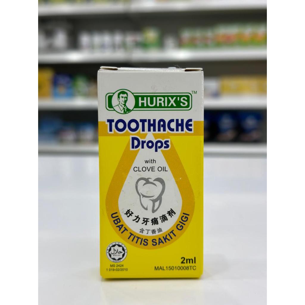 Hurix's Toothache Drops with Clove Oil 2mL | Shopee Malaysia