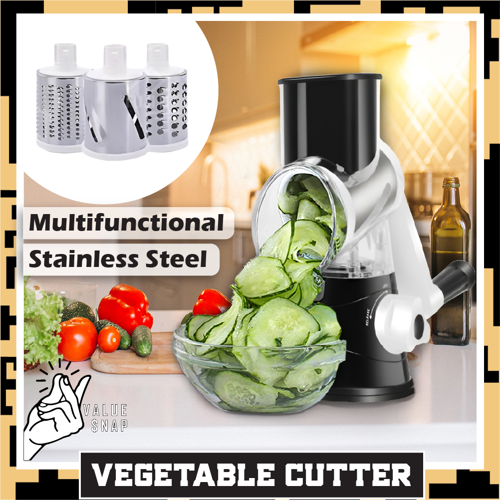 Vegetable Cutter Multifunctional Drum Hand Cranked Kitchen Shredder ...