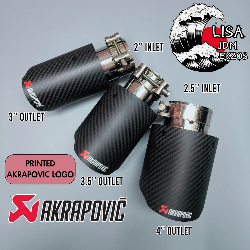AKRAPOVIC CARBON FIBRE TAIL PIPES [#READY STOCK][100% Original ...