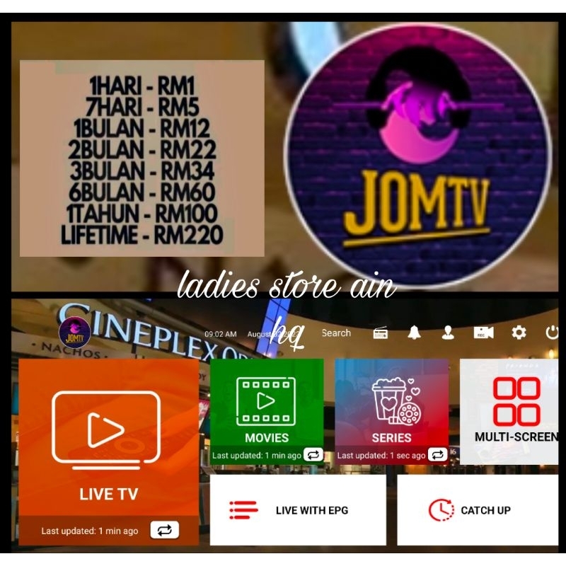 NEW JOMTV IPTV / #JOM TV JOM PLAYER | Shopee Malaysia