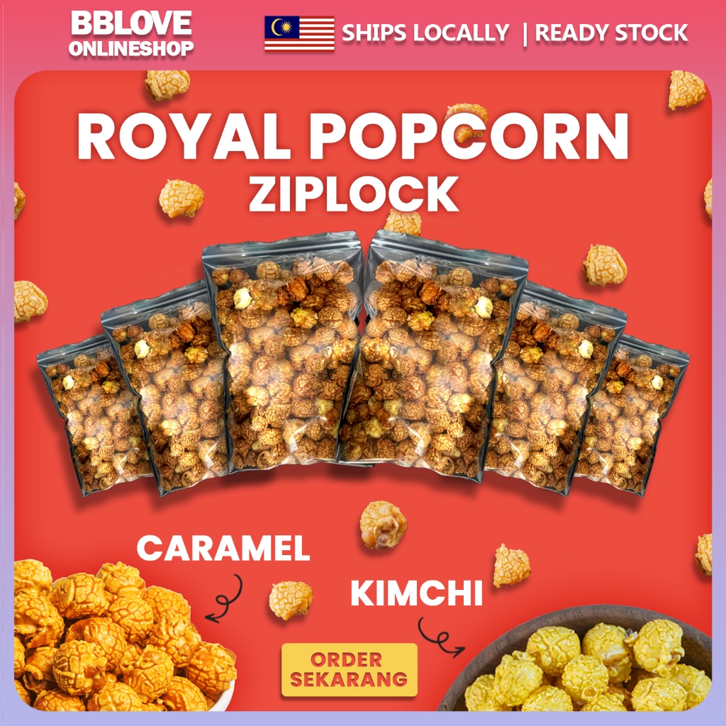( NEW ) Caramel Popcorn & Kimchi Popcorn (Fresh Crunchy) Happy Popcorn ...