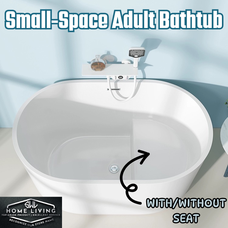 Mini Bathtub Acrylic Small Space Bathtub With Seat Japanese Style ...