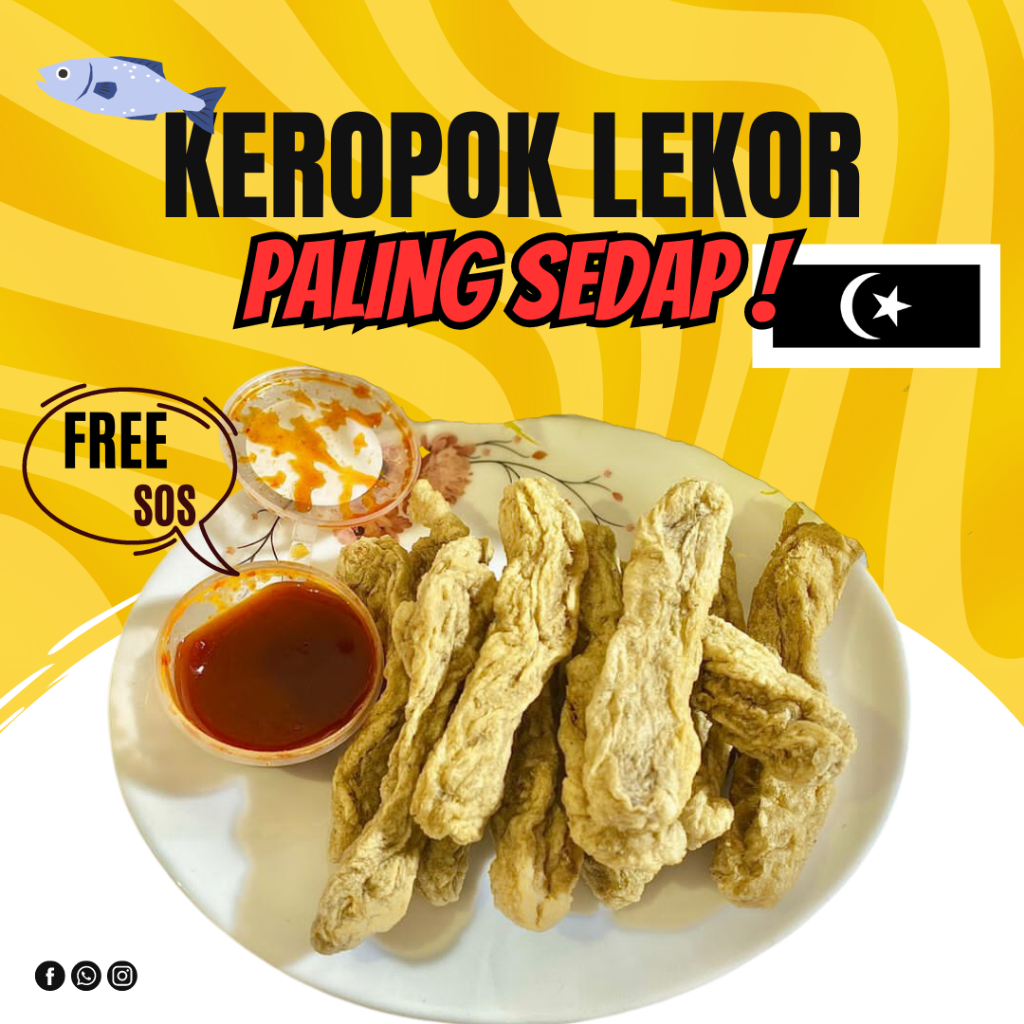 KEROPOK LEKOR TERENGANU ASLI FREE SOS PALING SEDAP LOSONG GORENG VACUUM ...