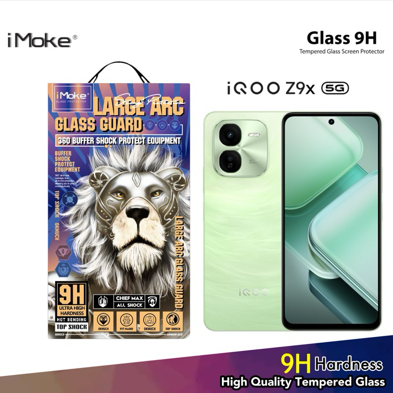 iMoke 9H Full Tempered Glass for iQOO Z9 Turbo/Z9 Turbo+/Z9x 5G/Z9 5G/Z10 Turbo 5G/Z10 Turbo Pro ...