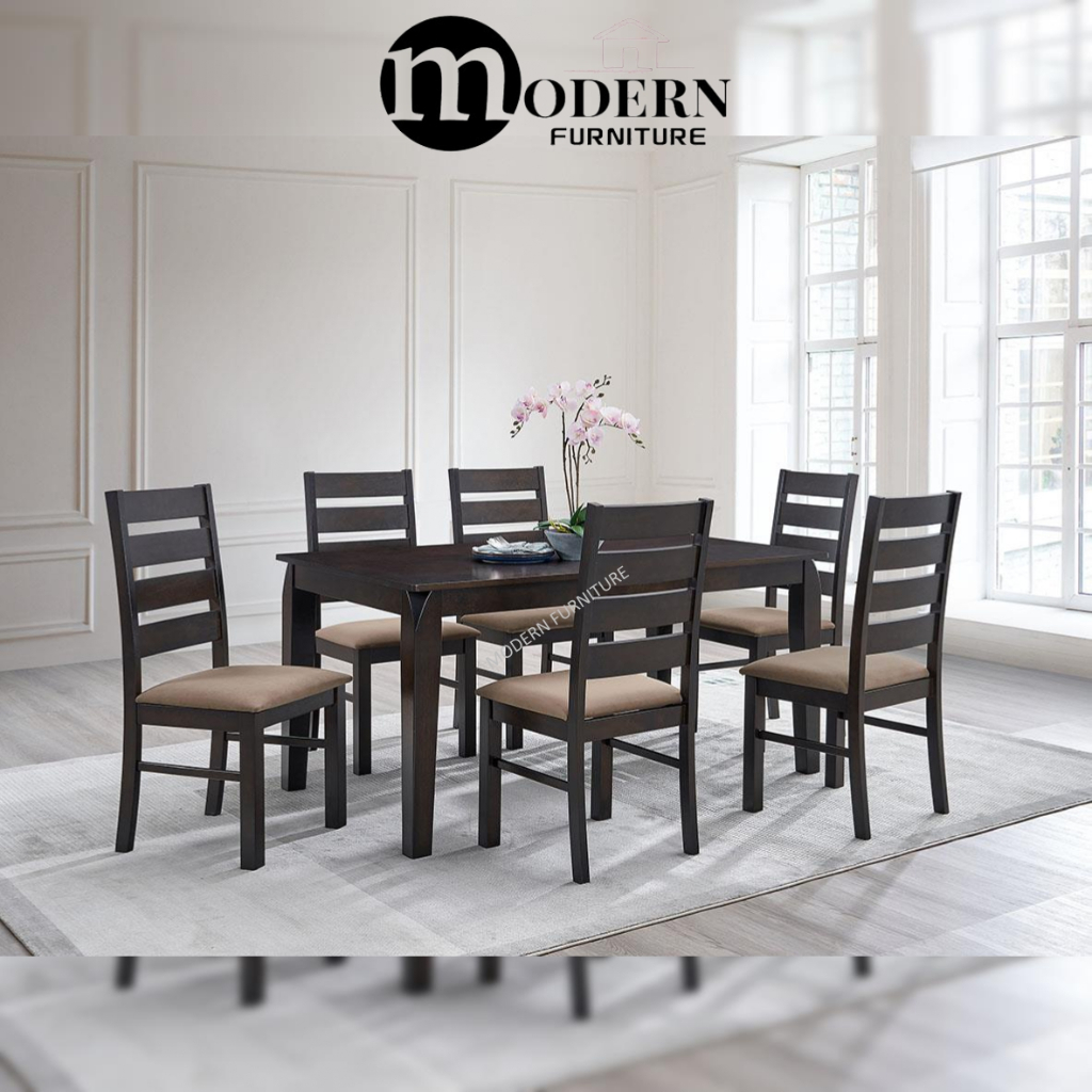 Dining Set (MDF)- Meja Makan + Kerusi/Dining Table/Dining Chair/Meja ...