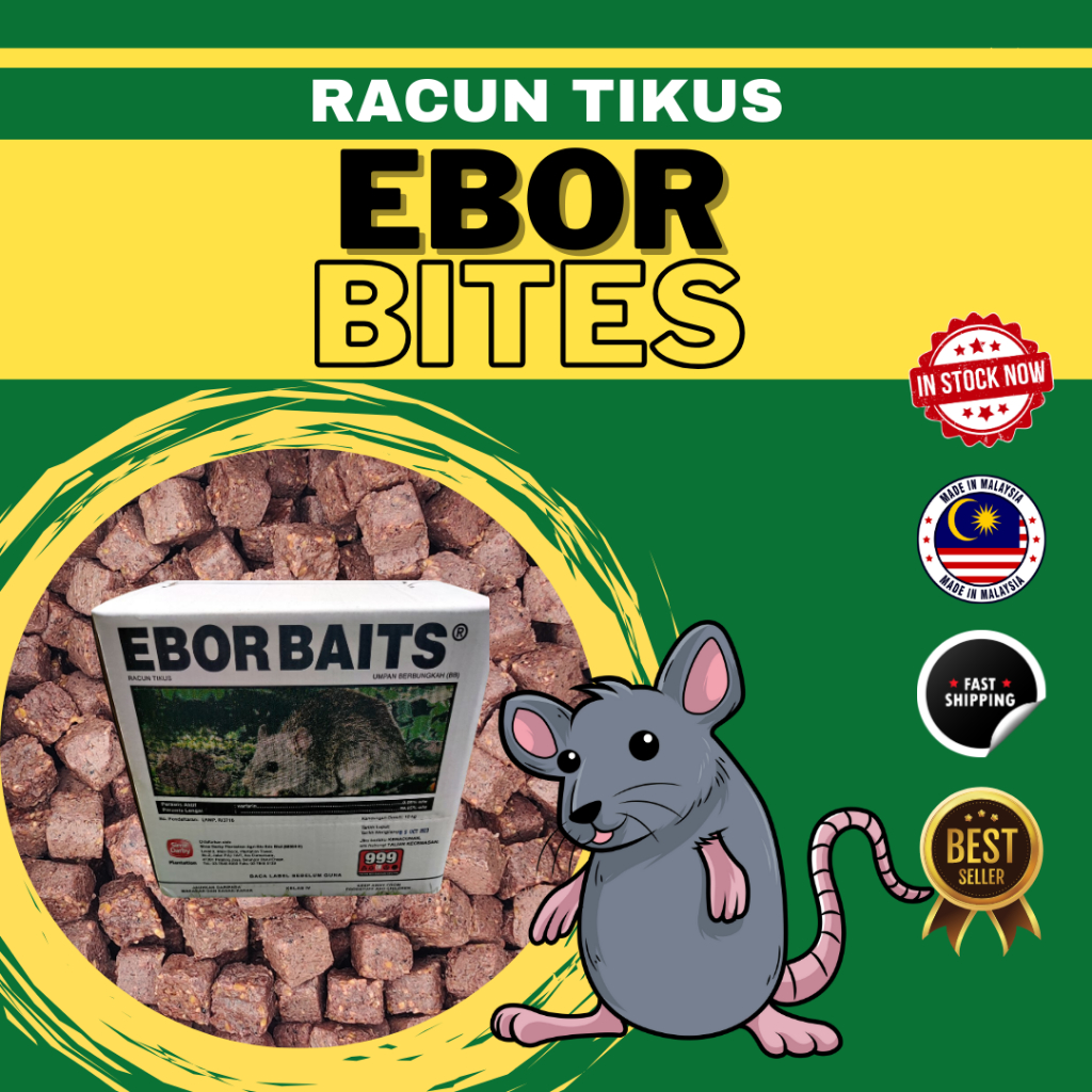 Racun Tikus 10KG Commercial Rat Poison Rodent Control Kawalan Tikus ...