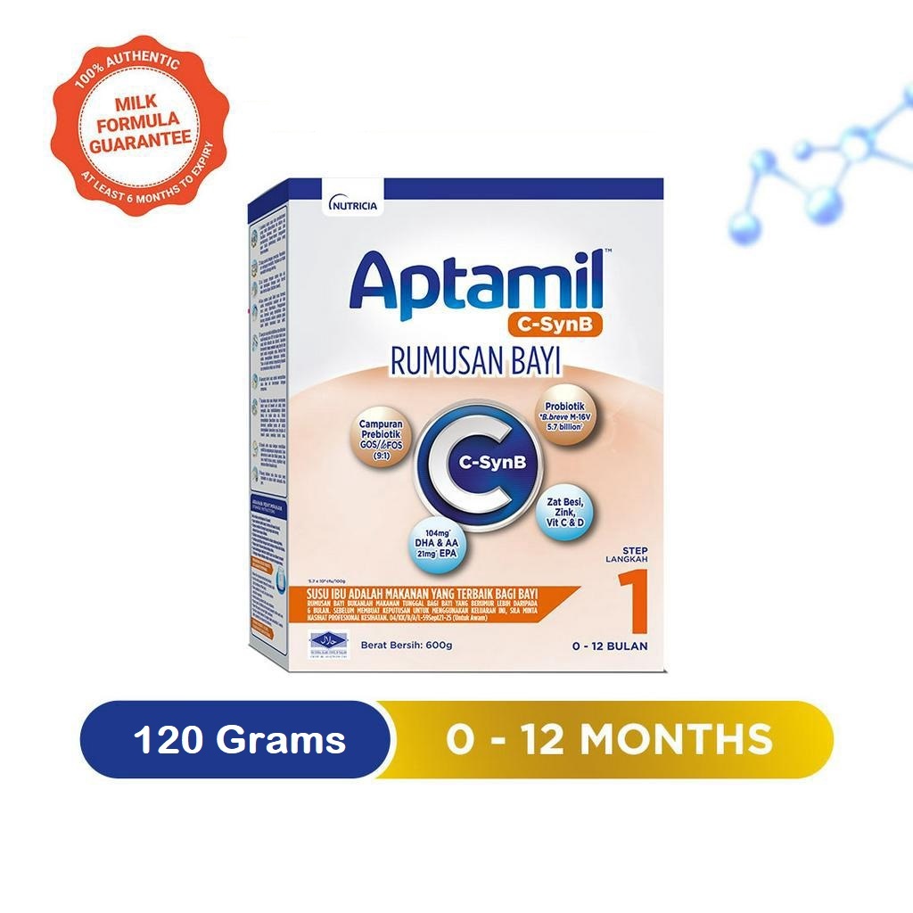 Aptamil C SynB Rumusan Bayi Step 1 Formula (120g packing) Jun 2027 ...