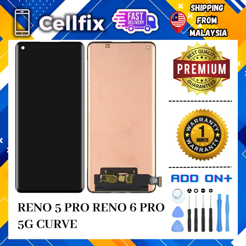 CELLFIX | OPPO RENO 5 PRO RENO 6 PRO 5G CURVE COMPATIBLE LCD DISPLAY ...