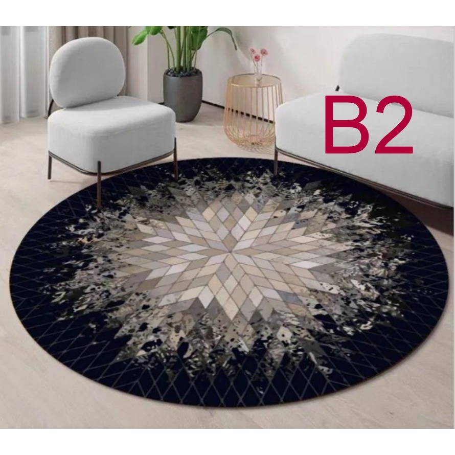 KARPET BULAT/ROUND CARPET/KARPET SHINING/180X180CM | Shopee Malaysia