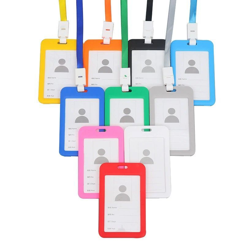 Lanyard with ID Badge Holder Vertical Name Tags Card Labels Horizontal ...