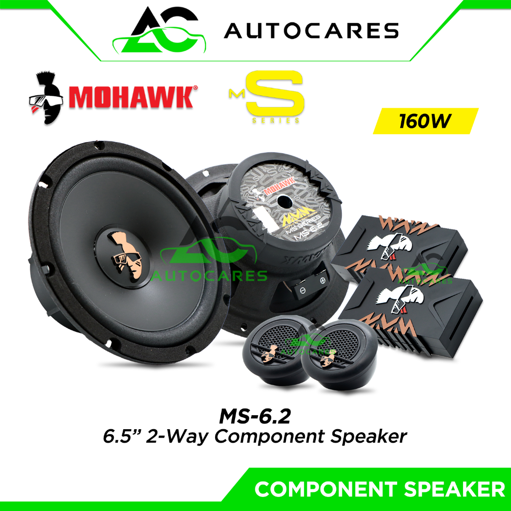 MOHAWK MS-6.2 Speaker 6.5" 2-Way Component Speaker Kereta Mid Bass ...