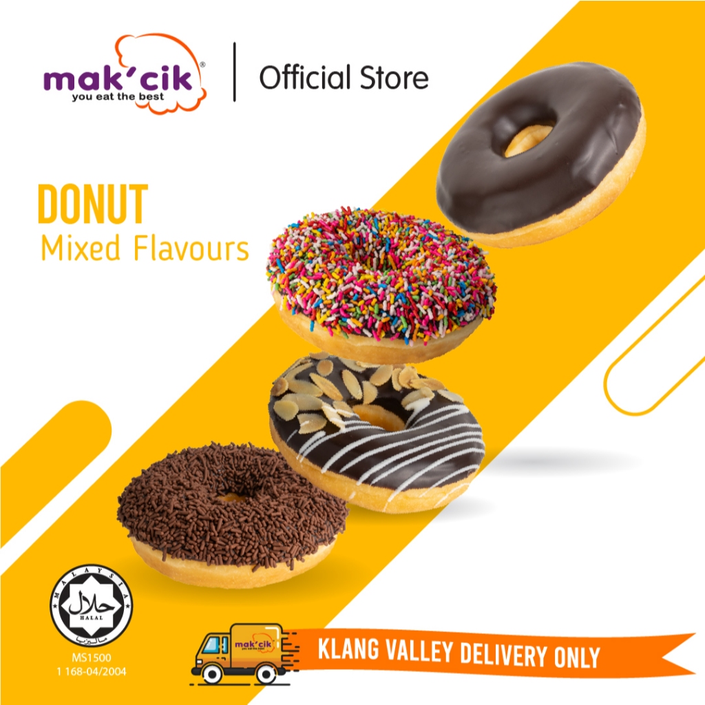 Mak'Cik Donut (4 Flavours) 280g | Shopee Malaysia