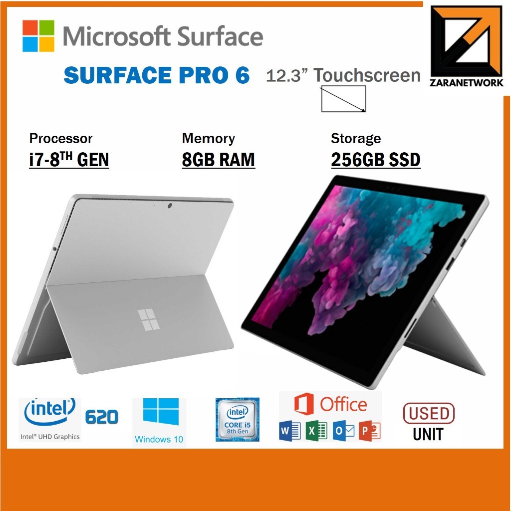Microsoft Surface Pro 8/ Pro 7/Pro 6/Pro 5(1 YEAR WARRANTY T&C)UPTO 16GB RAM 1TB SSD 12.3"inch ...