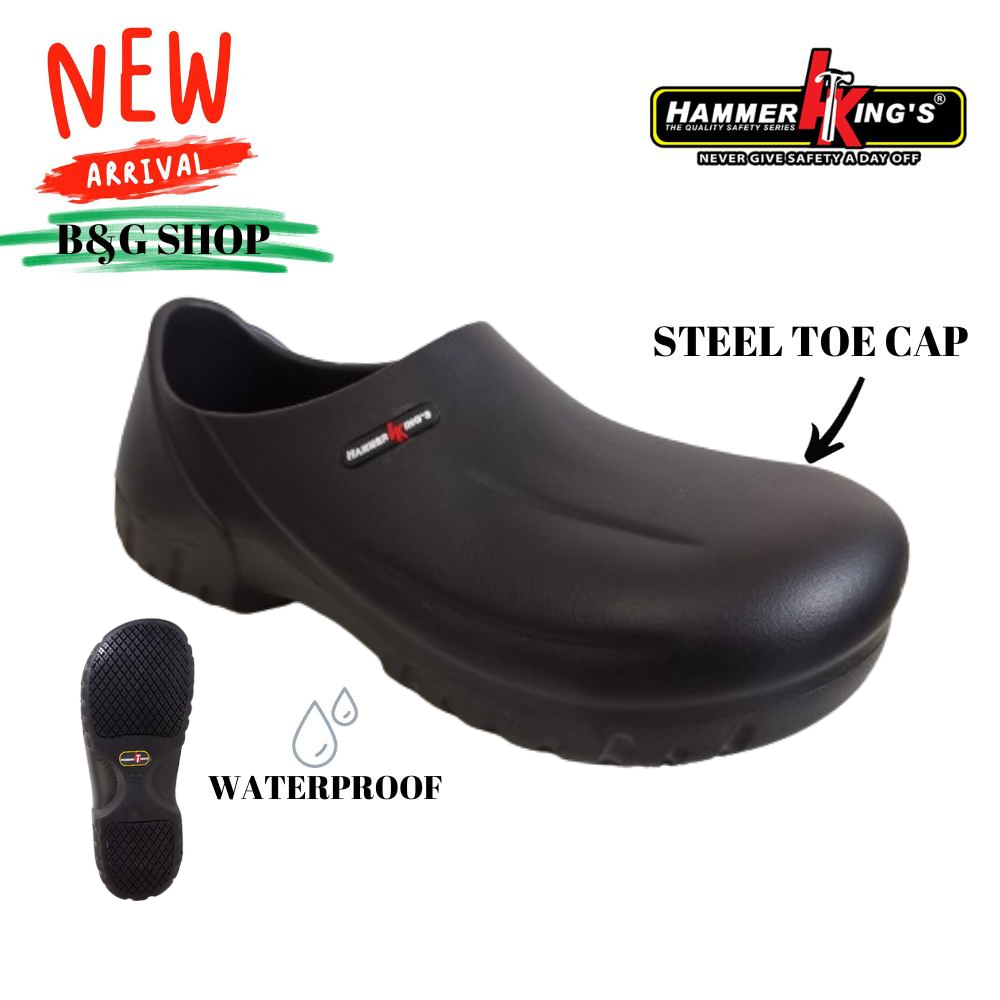 Hammer King's Safety Clogs With Steel Toe Cap HK3003 Waterproof Anti ...