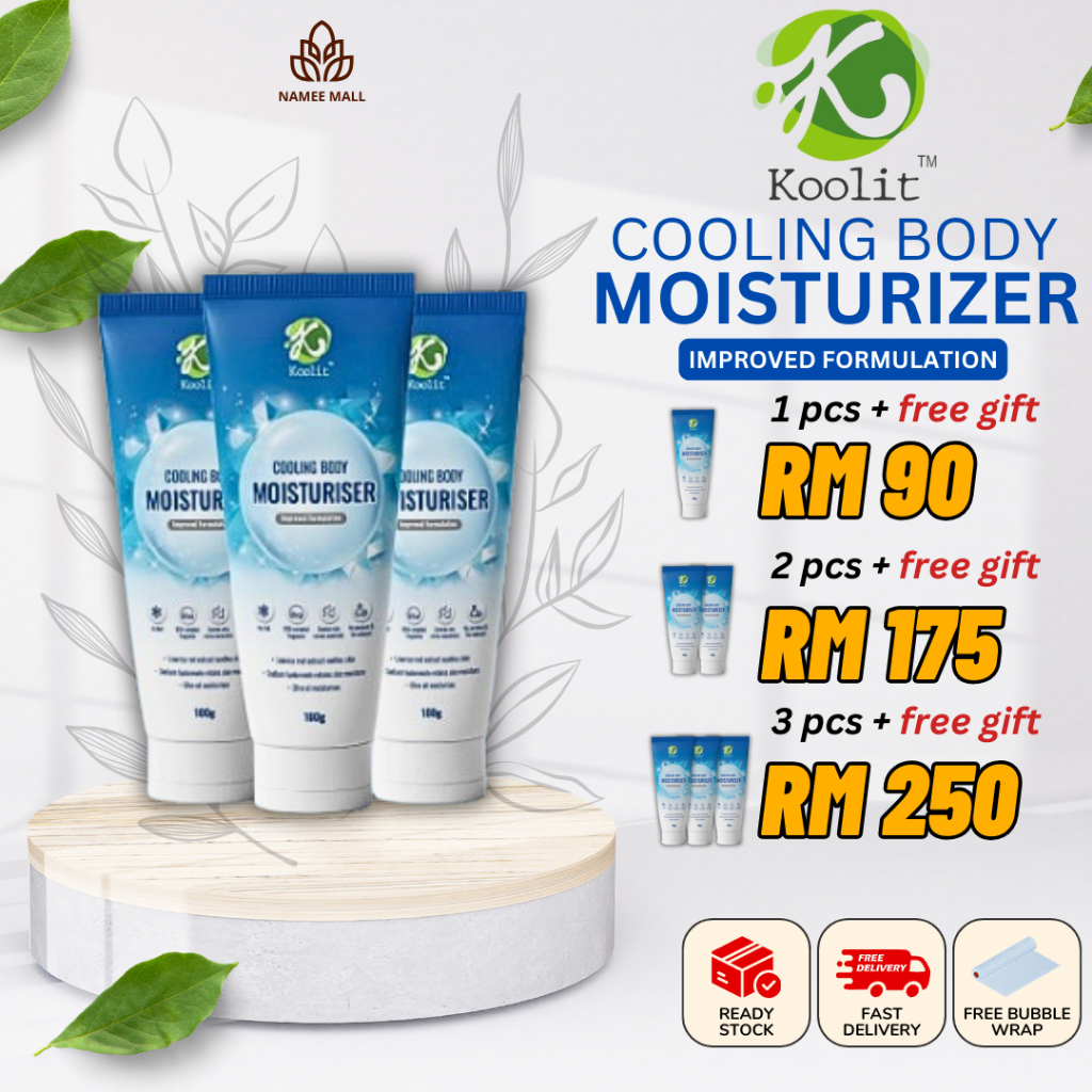 [100% original] KOOLIT Cooling Body Moisturiser 100ml HILANGKAN ...