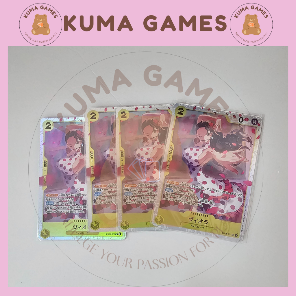 One Piece Card Game EB01-052 Viola SR Single or Yellow Playset | Shopee ...