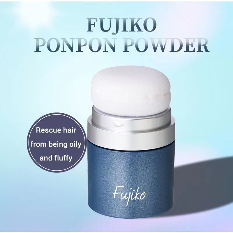 Japan FUJIKO Pon Pon Fluffy Hair Powder 8.5g /Hair Deodorant/ Dry Shampoo/Rescue Oily Hair ...