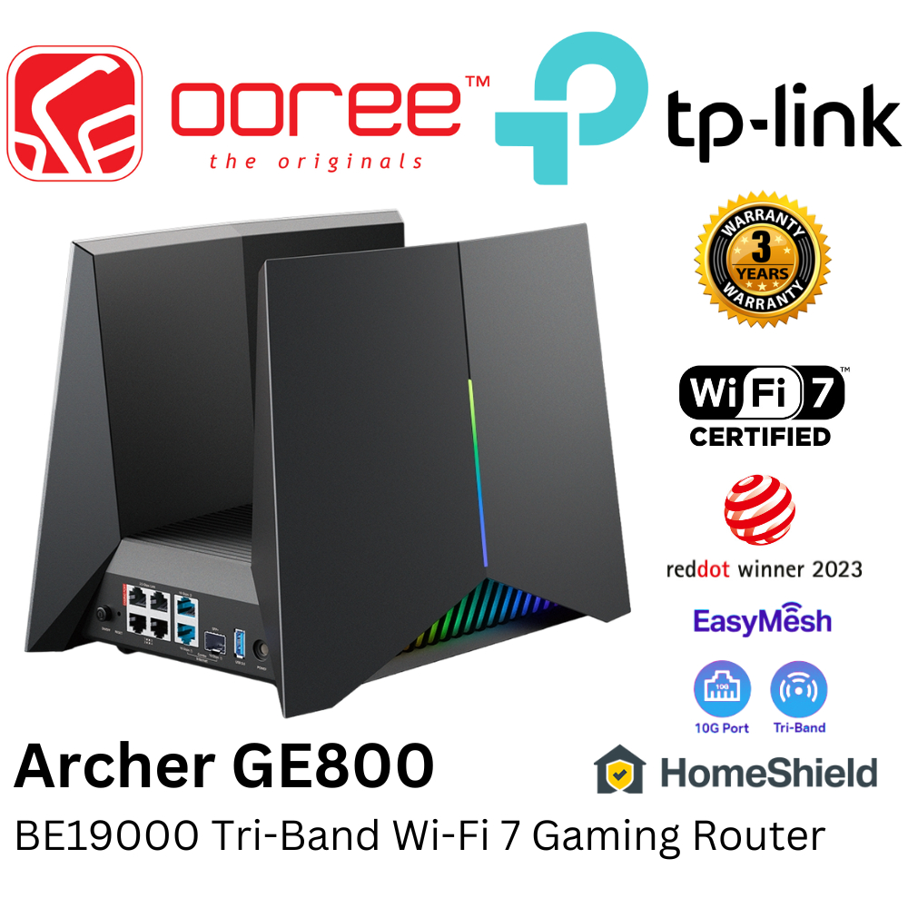 TP-LINK ARCHER GE800 BE19000 / ARCHER GE550 BE9300 TRI-BAND WI-FI 7 ...