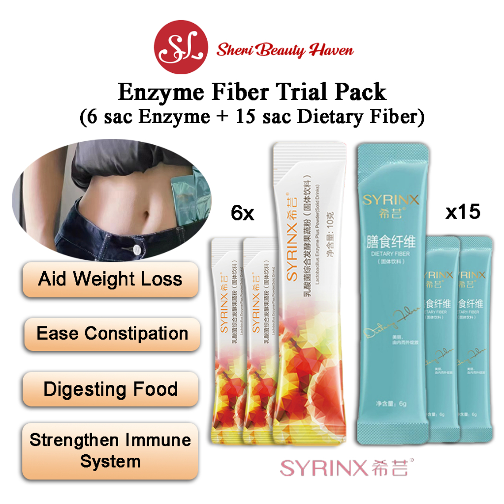 Enzyme Fiber Trial Pack (6 sac Enzyme + 15 sac Dietary Fiber ...