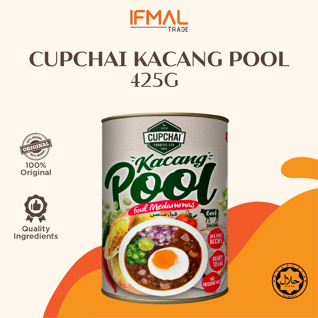 Cupchai Kacang Pool Foul Medammas 425g Microwave Food Ready To Eat ...