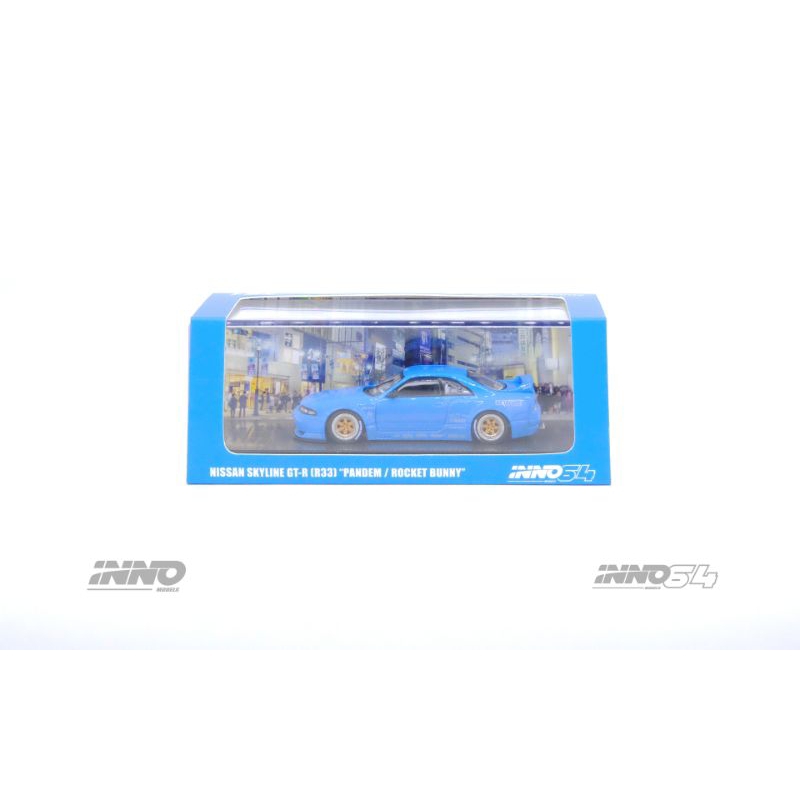 INNO64 Nissan Skyline GT-R (R33) "Pandem/Rocket Bunny" Widebody - Blue ...