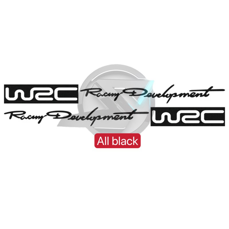 Phwt Logo Ready Stock]S1366# 2pcs WRC Racing Development Sticker