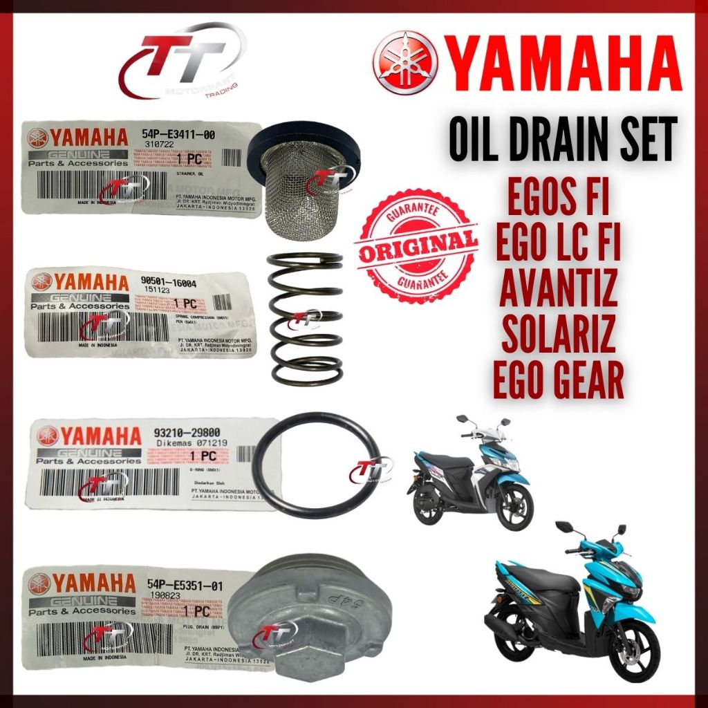 AVANTIZ SOLARIZ EGOS FI EGOLC EGO GEAR Oil Drain Spring Strainer Oring Jairng Penutup 93210 ...