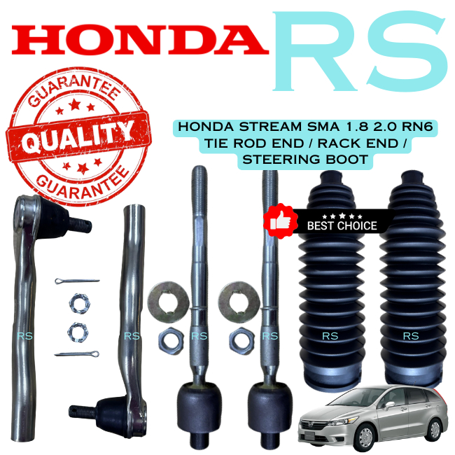 Honda Stream SMA 1.8 2.0 RN6 Tie Rod End, Rack End, Steering Boot (1 ...