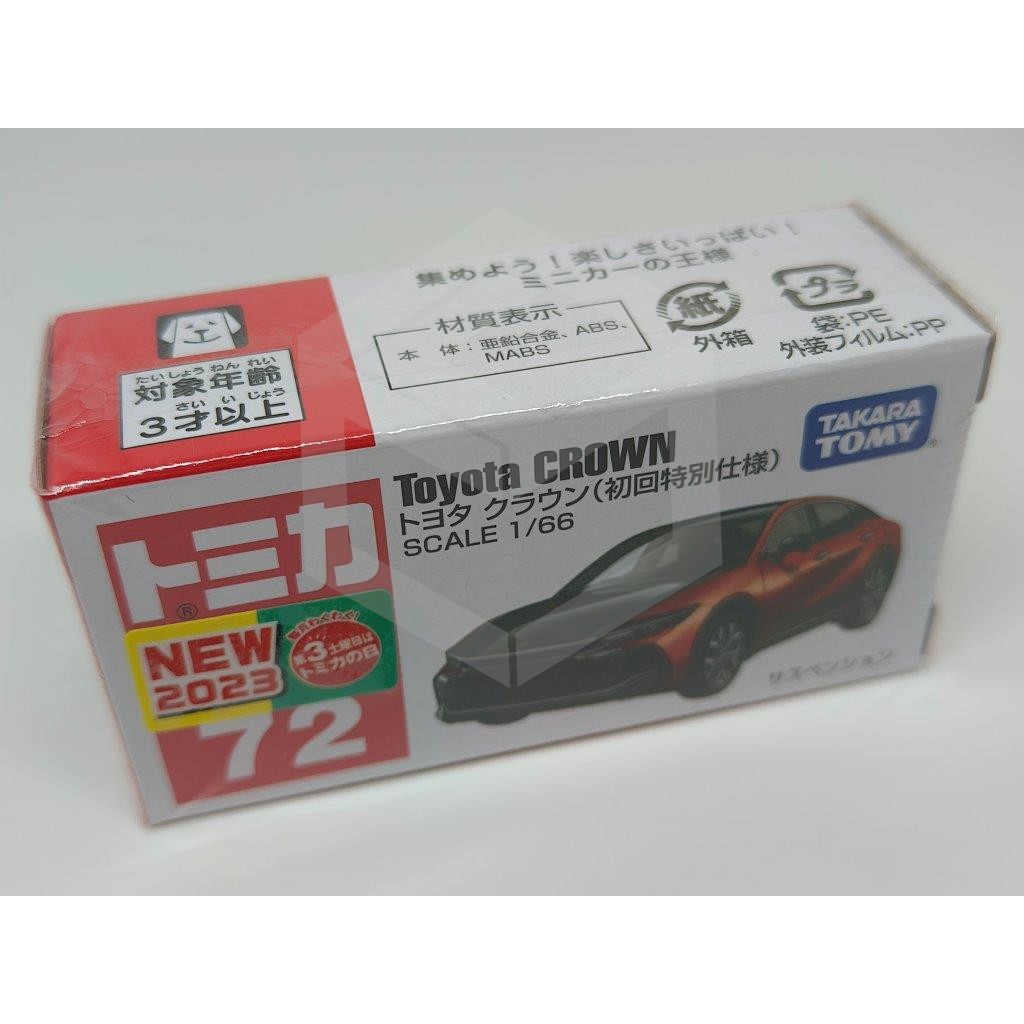 TOMY TOMICA 72 [TOYOTA CROWN] SPECIAL COLOR VER. 2023 NEW CAR STICKER ...