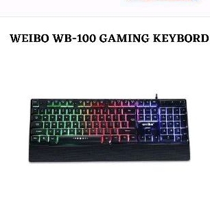 WEIBO WB-100 GAMING KEYBOARD | Shopee Malaysia