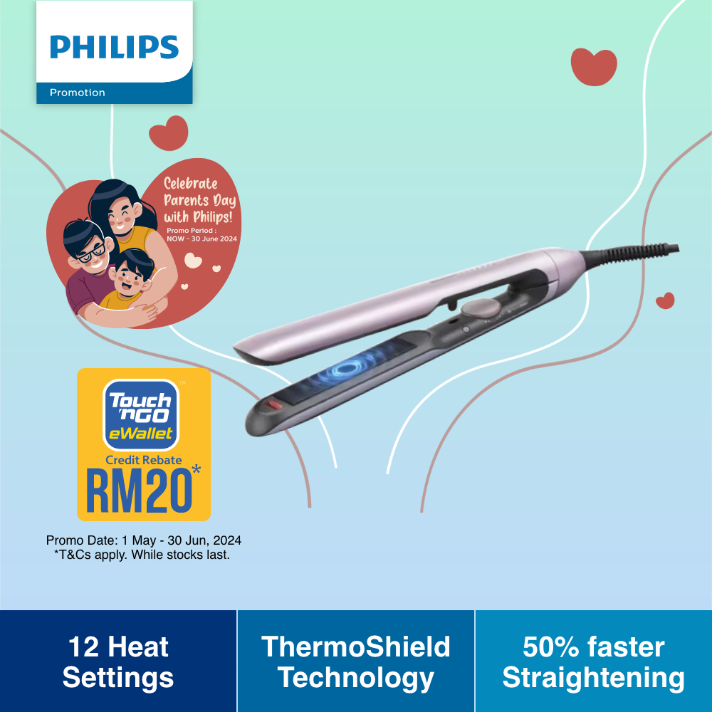 Philips 5000 Series Straightener BHS530/00 | Shopee Malaysia