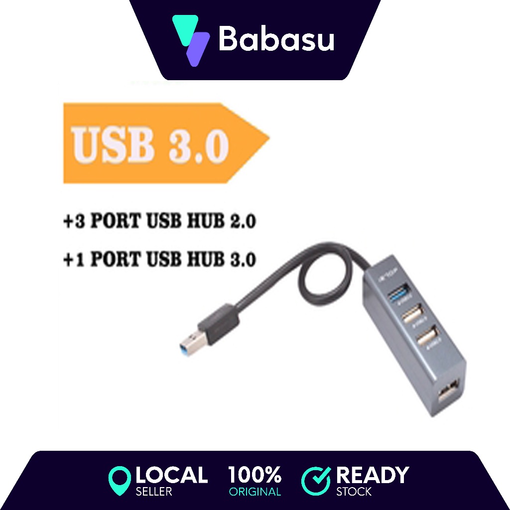 IETOP USB HUB (U32-01)-1x USB 3,0 +3xUSB 2.0 4 PORT HUB CABLE 20cm ...