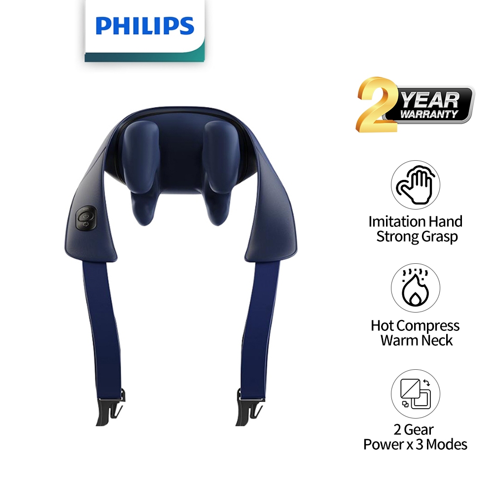 Philips Neck and Shoulder Massage Hot Compress Wireless Clamp Kneading ...