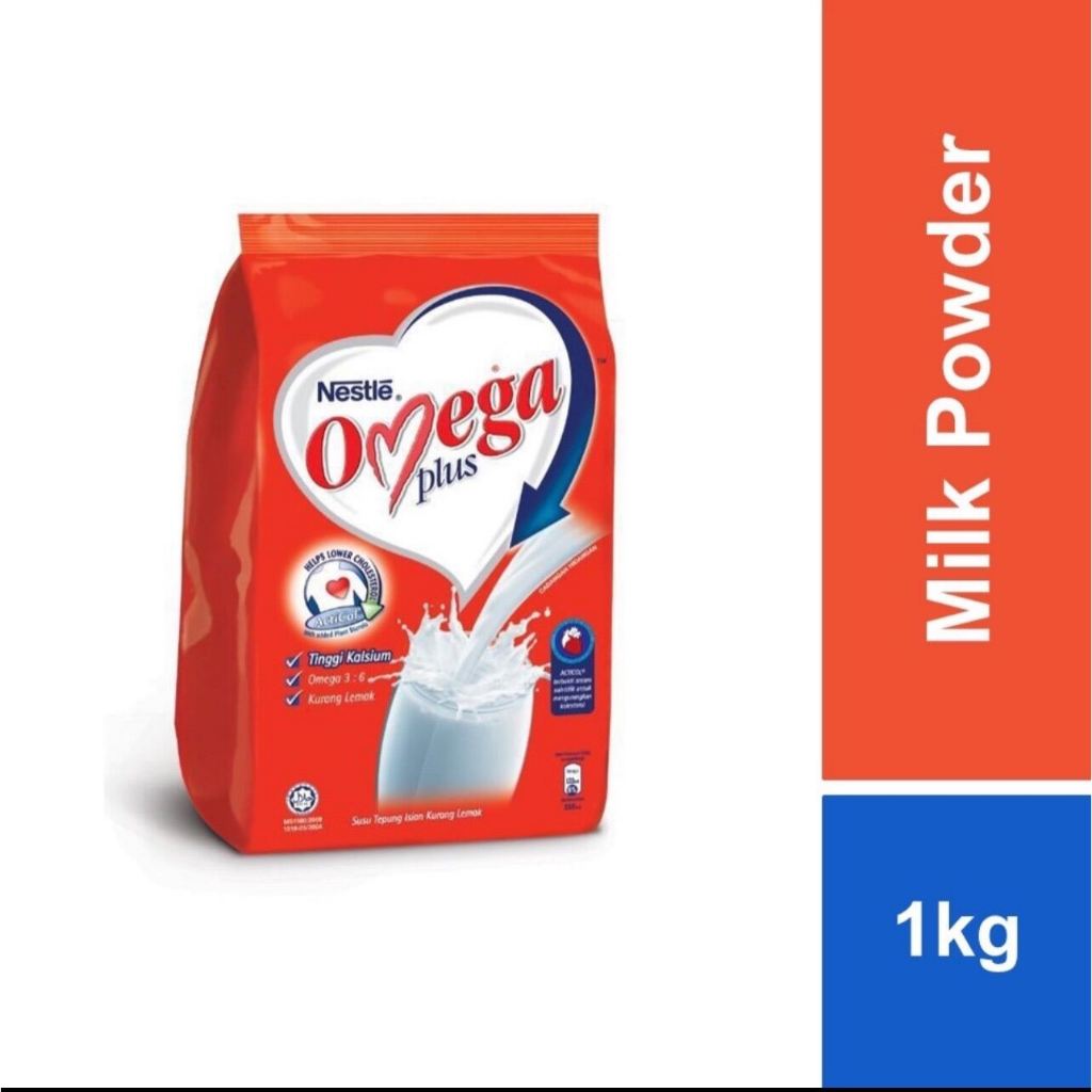 NESTLE OMEGA Plus Acticol Milk Powder (1kg) (EXP 2025) | Shopee Malaysia