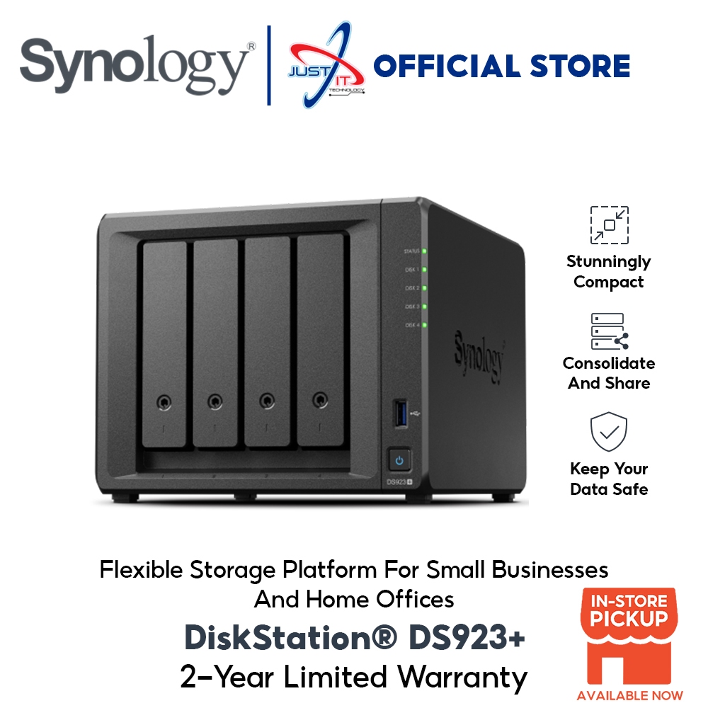 SYNOLOGY DS923+ NAS DiskStation 4-Bays Home Cloud Storage | Shopee Malaysia