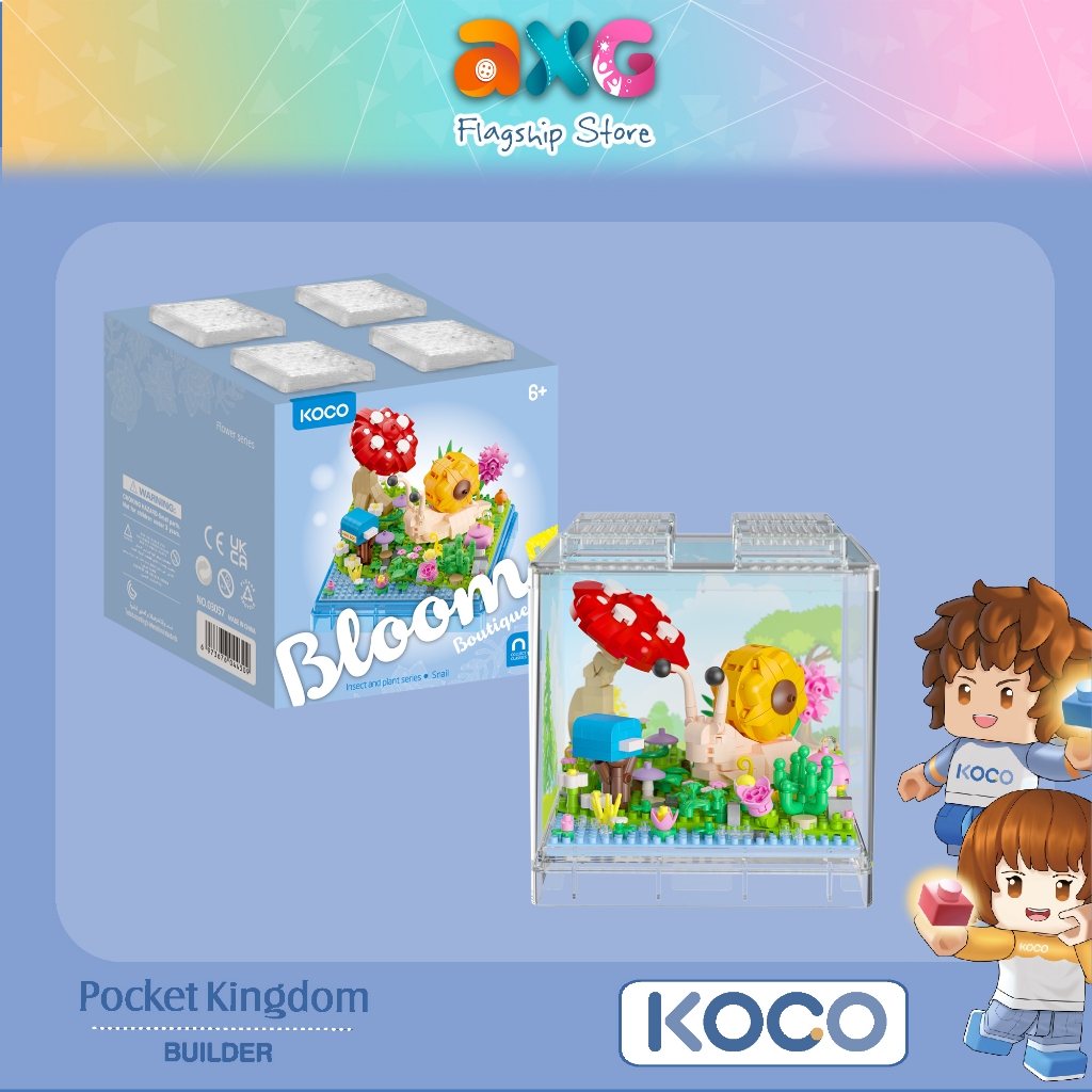 KOCO Insect and Plant Snails With Case 625pcs (KC03057) Micro Mini ...