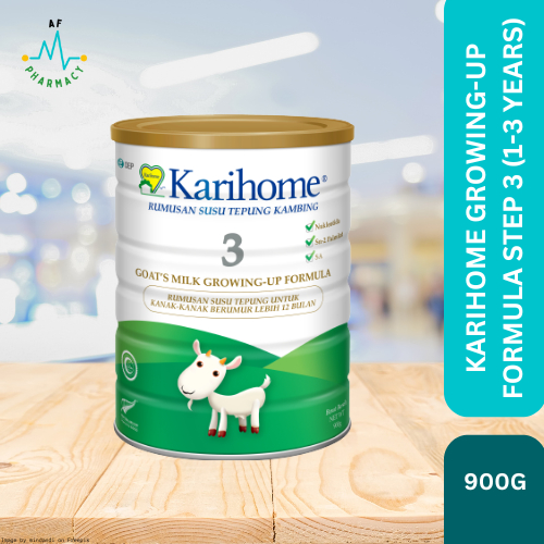 KARIHOME STEP 3 Goat Milk Formula Growing-up Susu Kambing x 1 tin 900g ...