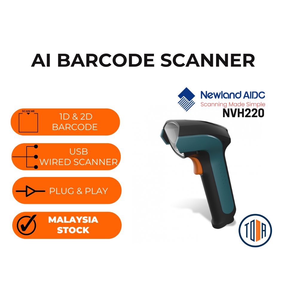 Newland NVH220 1D/2D Industrial AI Barcode Scanner | Shopee Malaysia