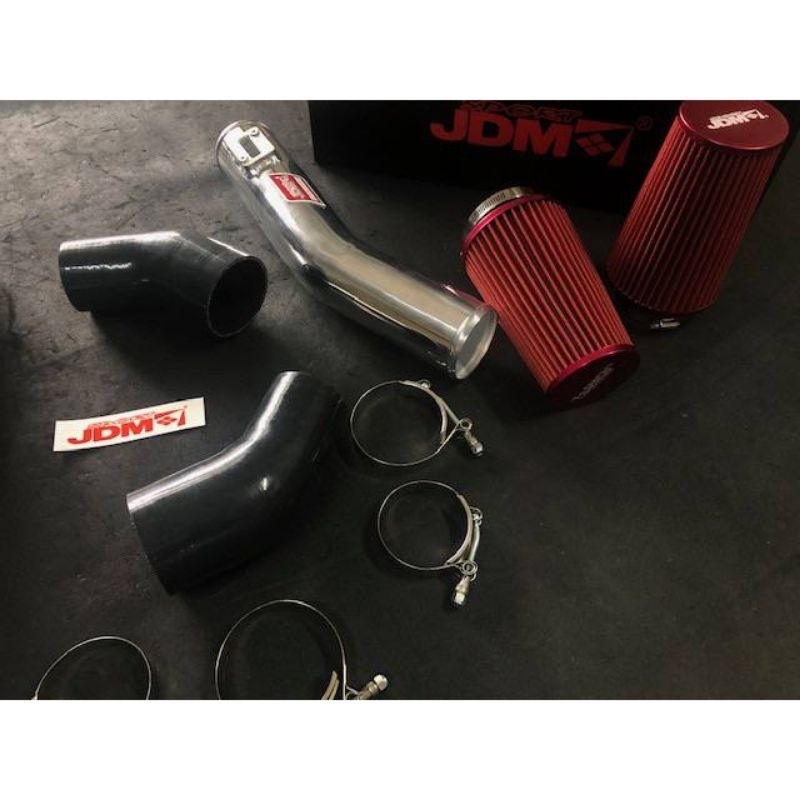 [ READY STOCK ] JDM Twin 3” High Flow Aluminum Cold Air intake pipe kit ...