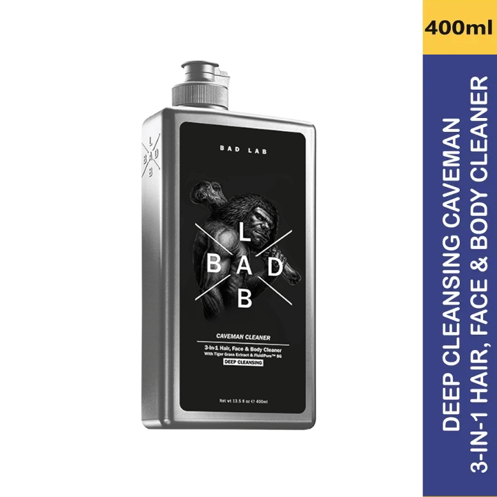 BAD LAB Deep Cleansing Caveman Cleaner 3in1 Hair, Face, Body 400ml ...