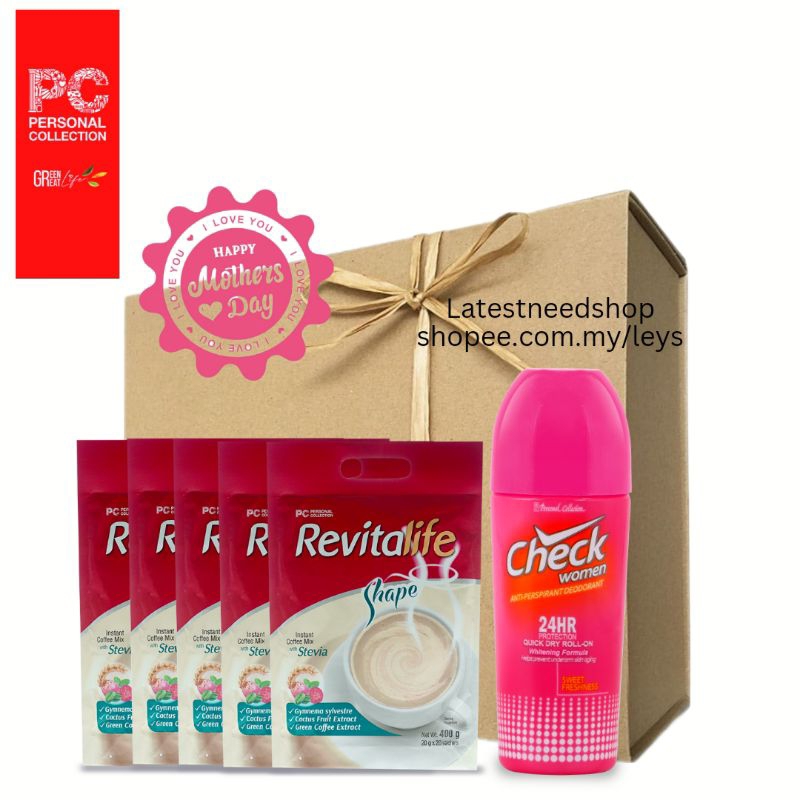 DEODORANT & REVITALIFE SHAPE COFFEEPC HADIAH GIFT SET (BIRTHDAY/ULANG ...