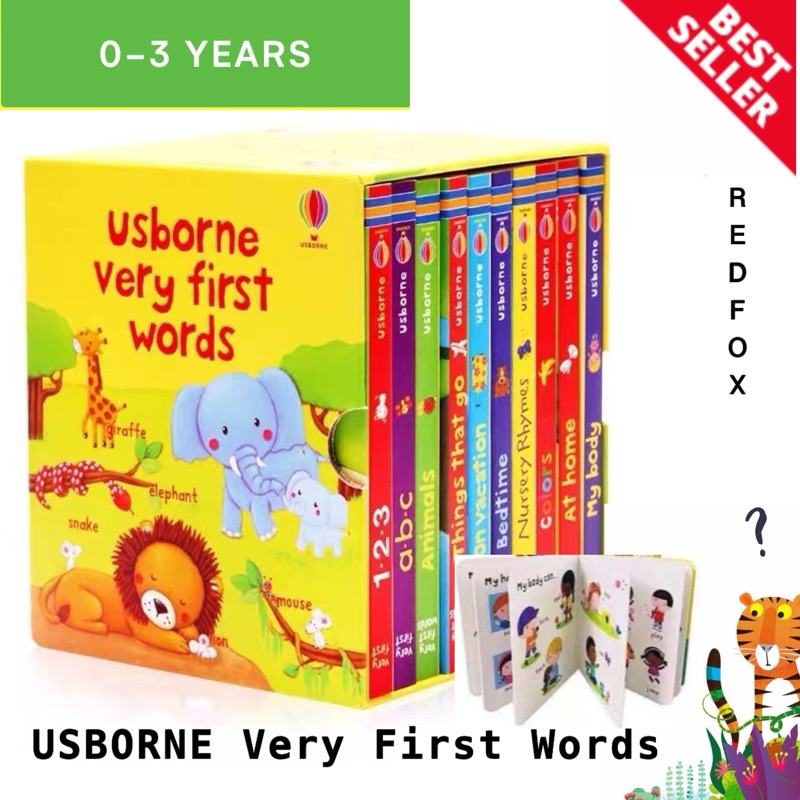【MaryamBOOKS LIVE 12PM】 Usborne Very First Words Usborne Collection 10 ...
